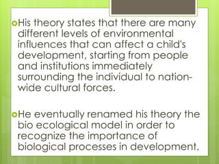 Ecological Systems Theory | PPTX