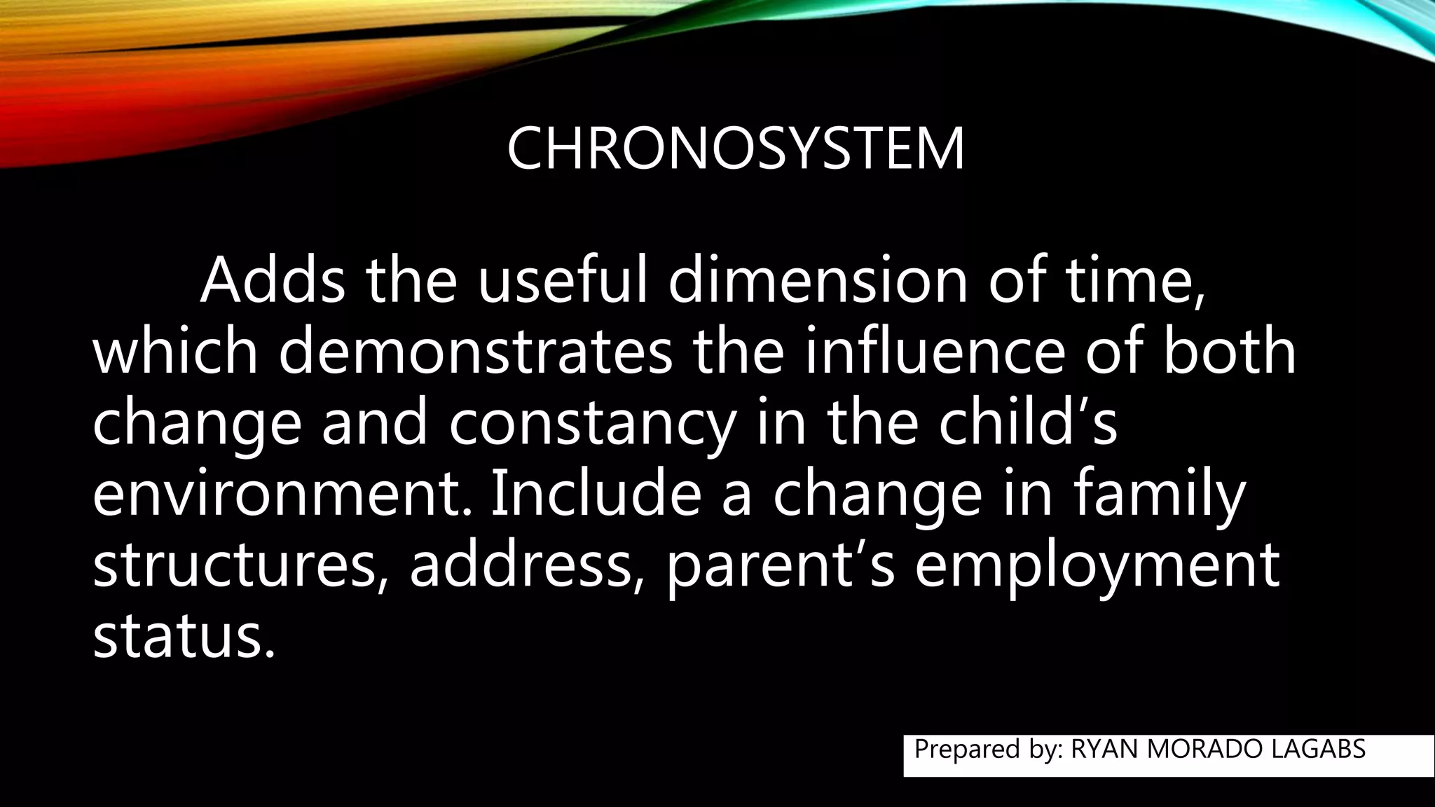 BRONFENBRENNER’S ECOLOGICAL SYSTEM THEORY | PPTX