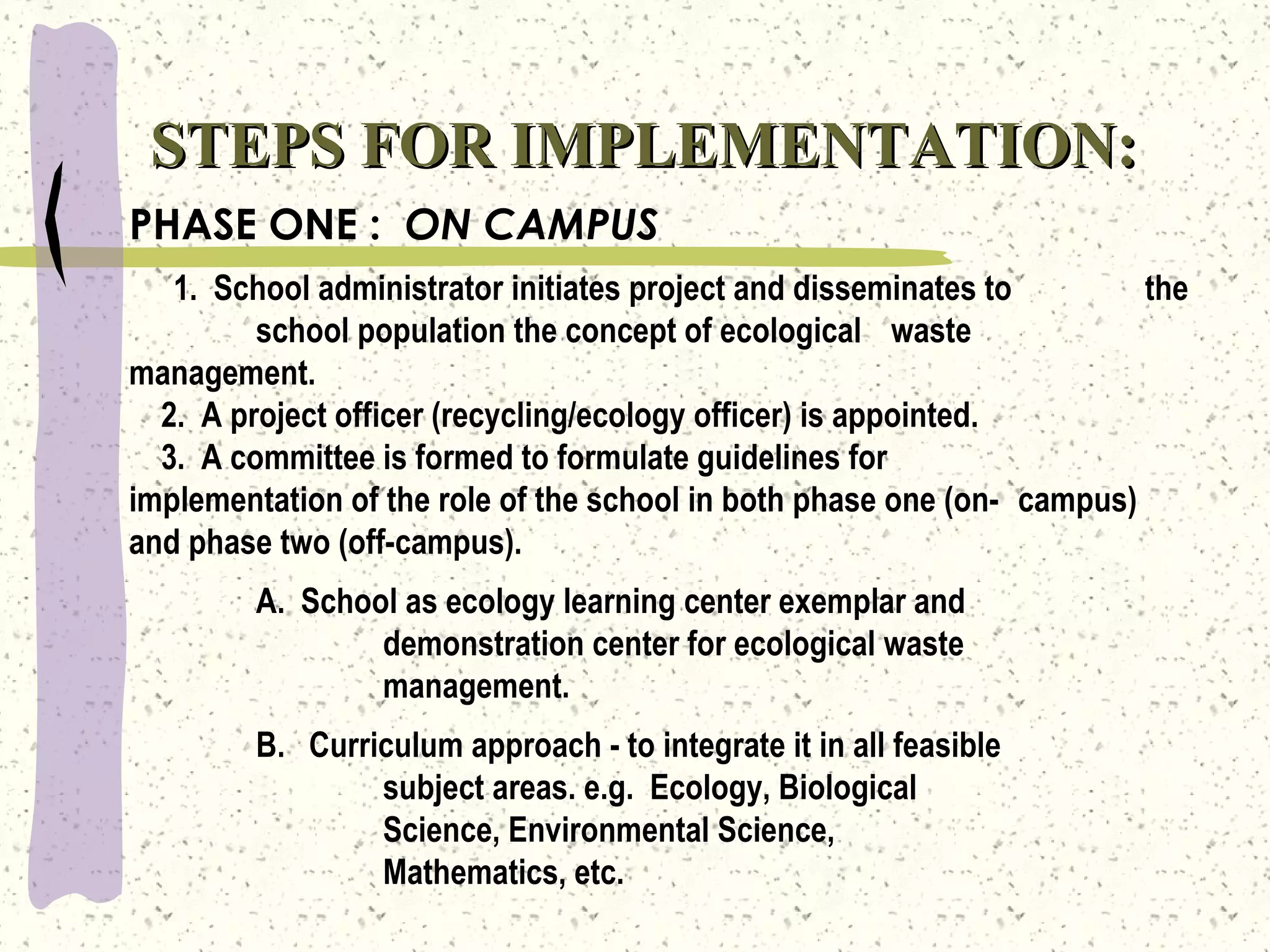 Zero Waste Management for Schools: A module prepared by Prof. Liwayway ...