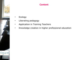 Ecologize relational pedagogy | PPT