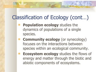 Ecology | PPT