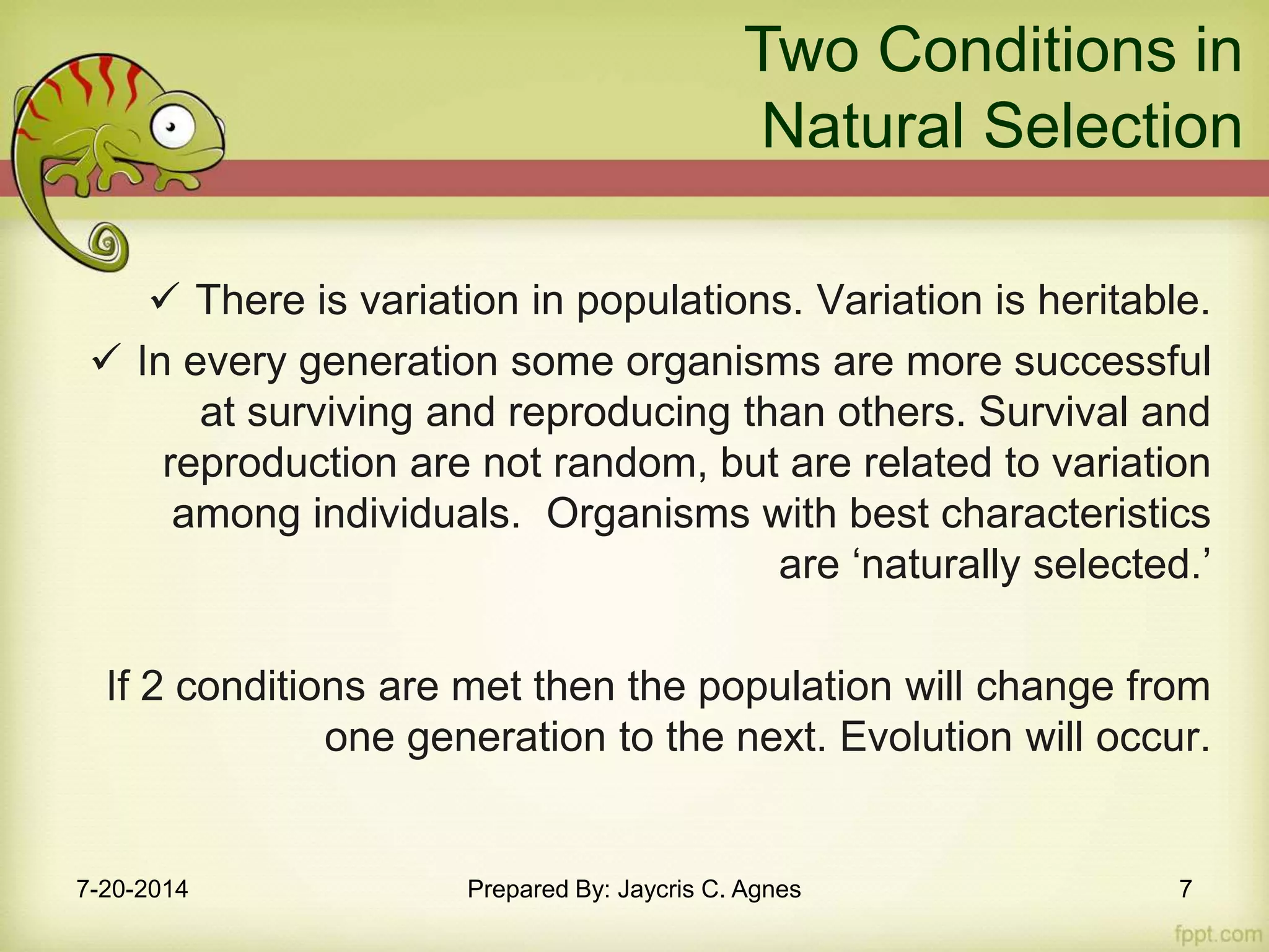 Ecological Genetics: Adaptation and Natural Selection | PPTX