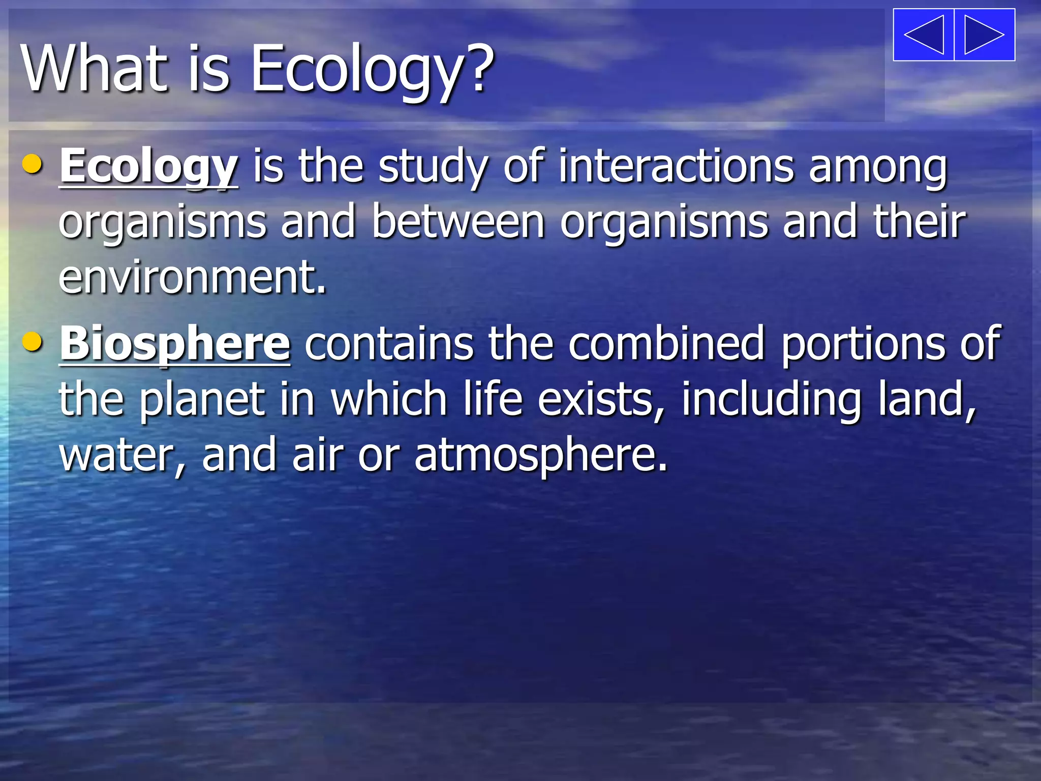 Introduction to Ecology V2 | PPT