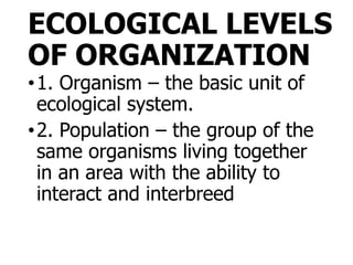 Ecology | PPTX