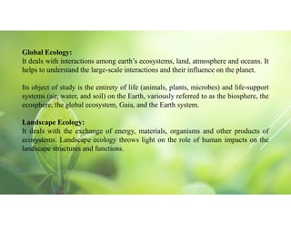 Ecology & Ecosystem | PDF
