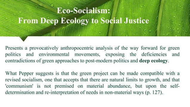 Eco-Socialism From Deep Ecology to Social Justice.pptx