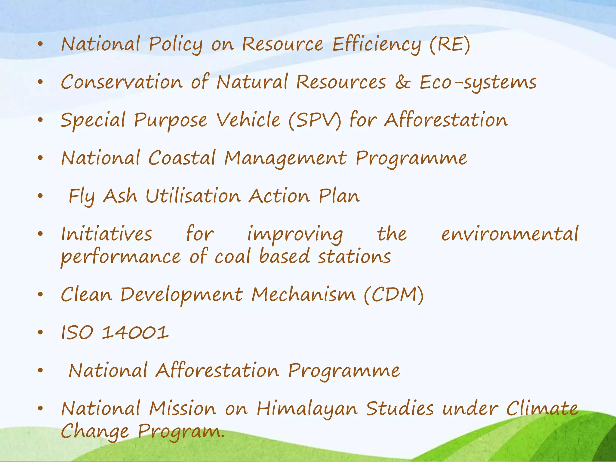 Government initiatives to ecology .pptx