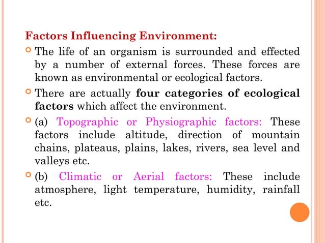 fundamentals of ecology and its importance | PPT | Geography | Science