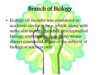 Ecology definition & scope | PPT