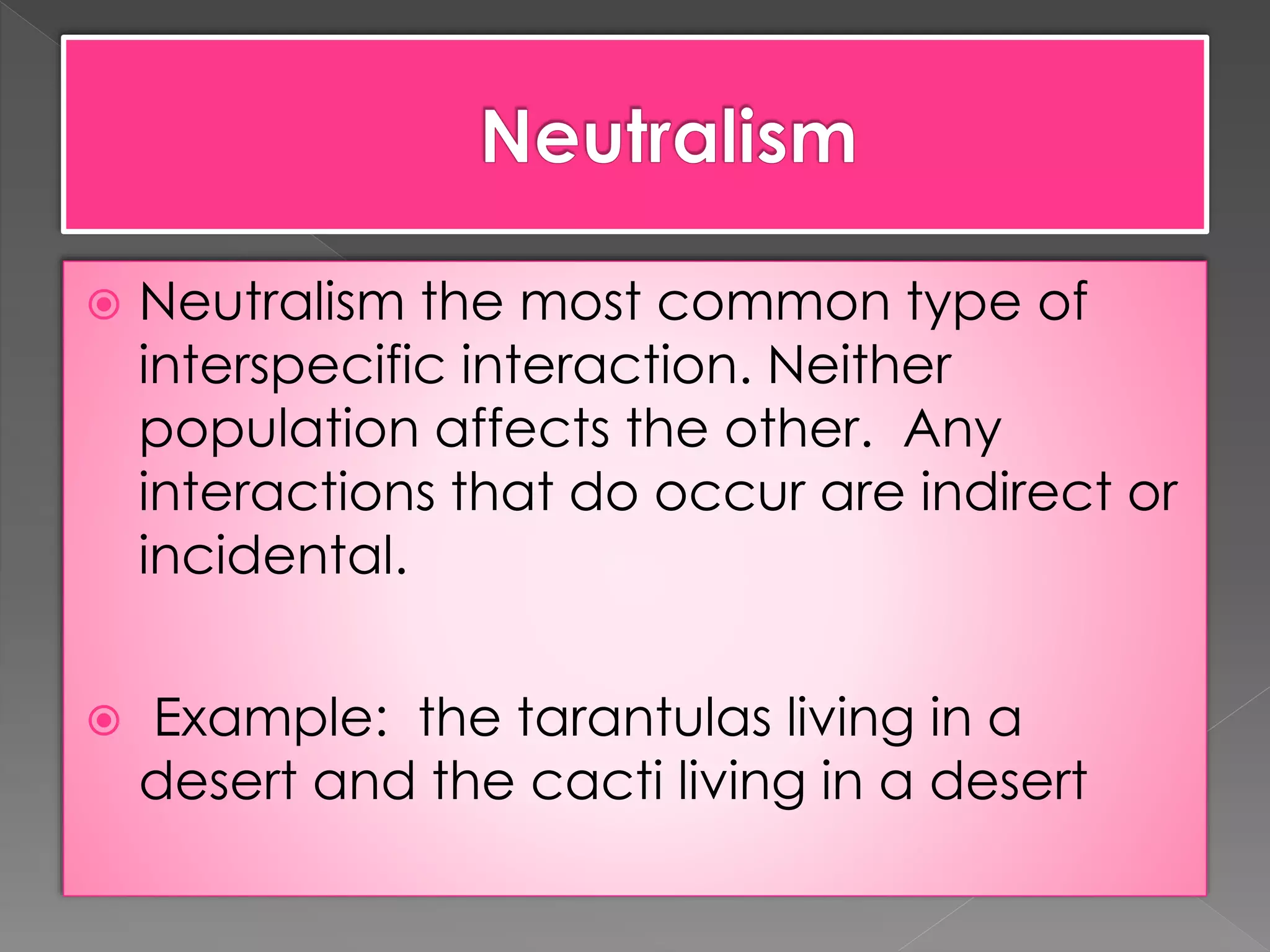 Mutualism and Neutralism | PPTX