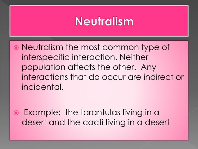 Mutualism and Neutralism | PPTX