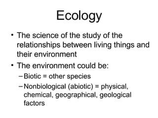 Ecology1 Complete | PPT
