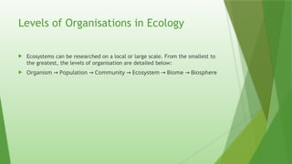Ecology - history and levels of organisation in ecology.pptx