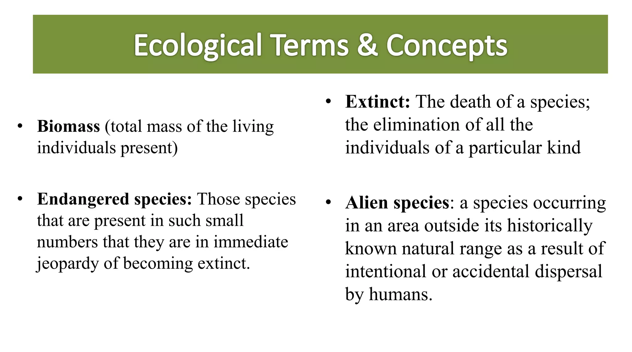 Ecology 407 Organism and their Interaction with their environment | PPTX