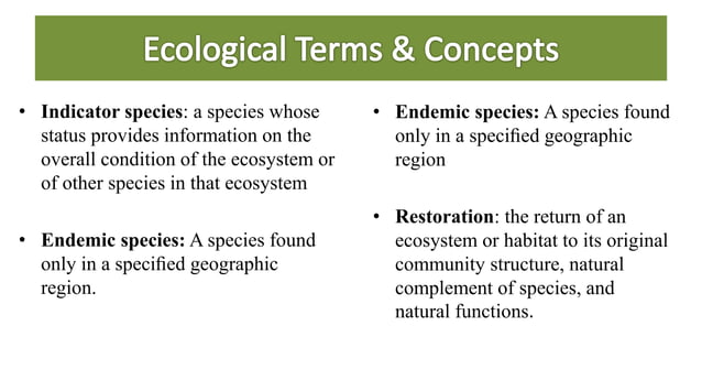 Ecology 407 Organism and their Interaction with their environment ...