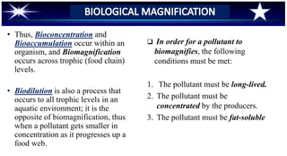 Ecology 407 2018 lecture 2 biological magnification | PPT