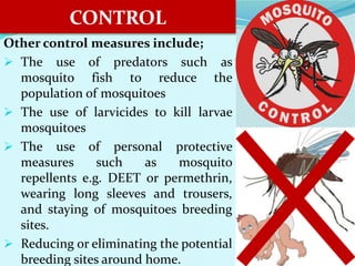 Ecology and control of mosquito | PPTX