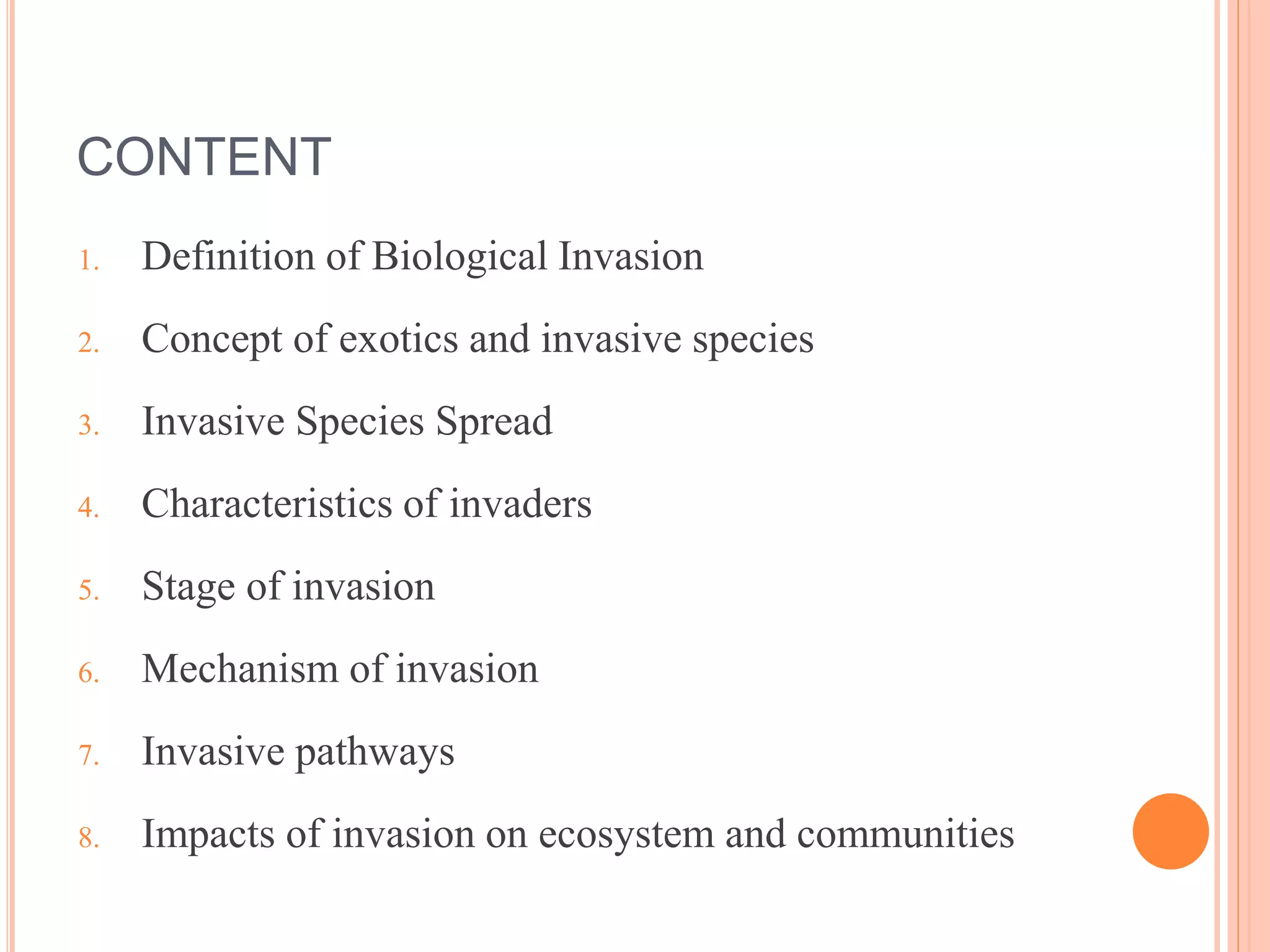 Biological Invasion - Ecology | PPTX