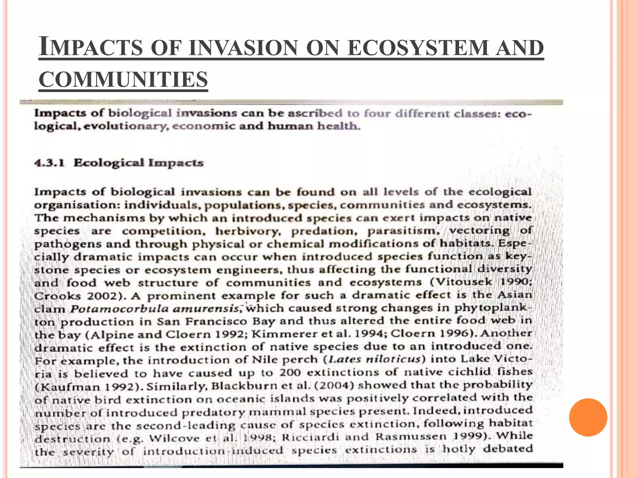 Biological Invasion - Ecology | PPTX