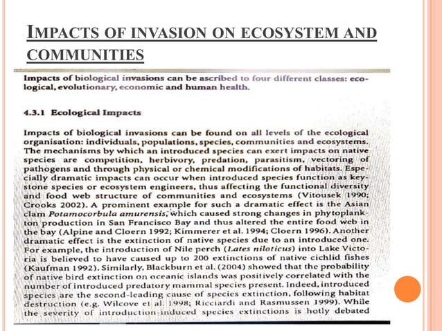 Biological Invasion - Ecology | PPTX
