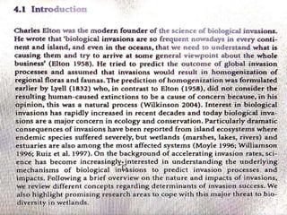 Biological Invasion - Ecology | PPTX