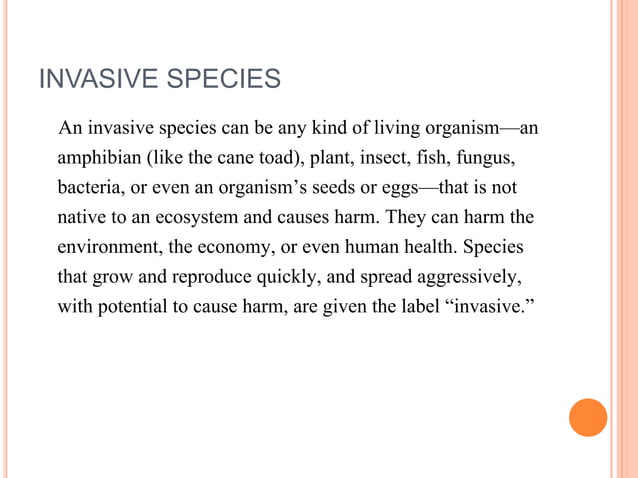 Biological Invasion - Ecology | PPTX