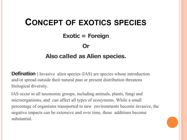 Biological Invasion - Ecology | PPTX