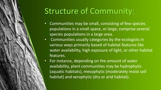 Concept of community and sampling methods | PPTX