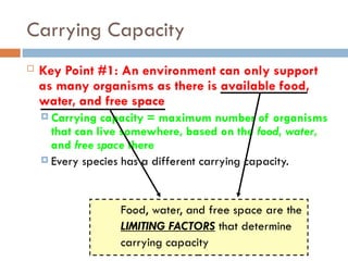 EcologyCarryingCapacityLimitingFactors.ppt