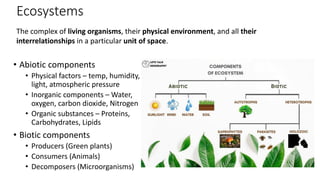 Ecology, ecosystems components.pdfmmmmmm | PPT
