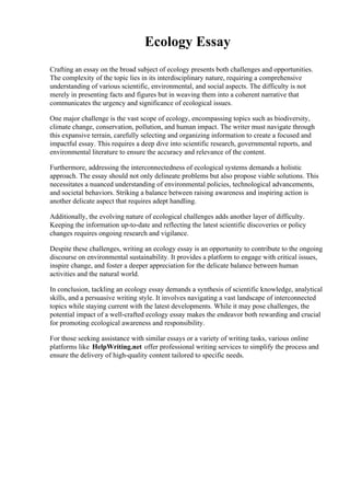 Ecology Essay.pdf
