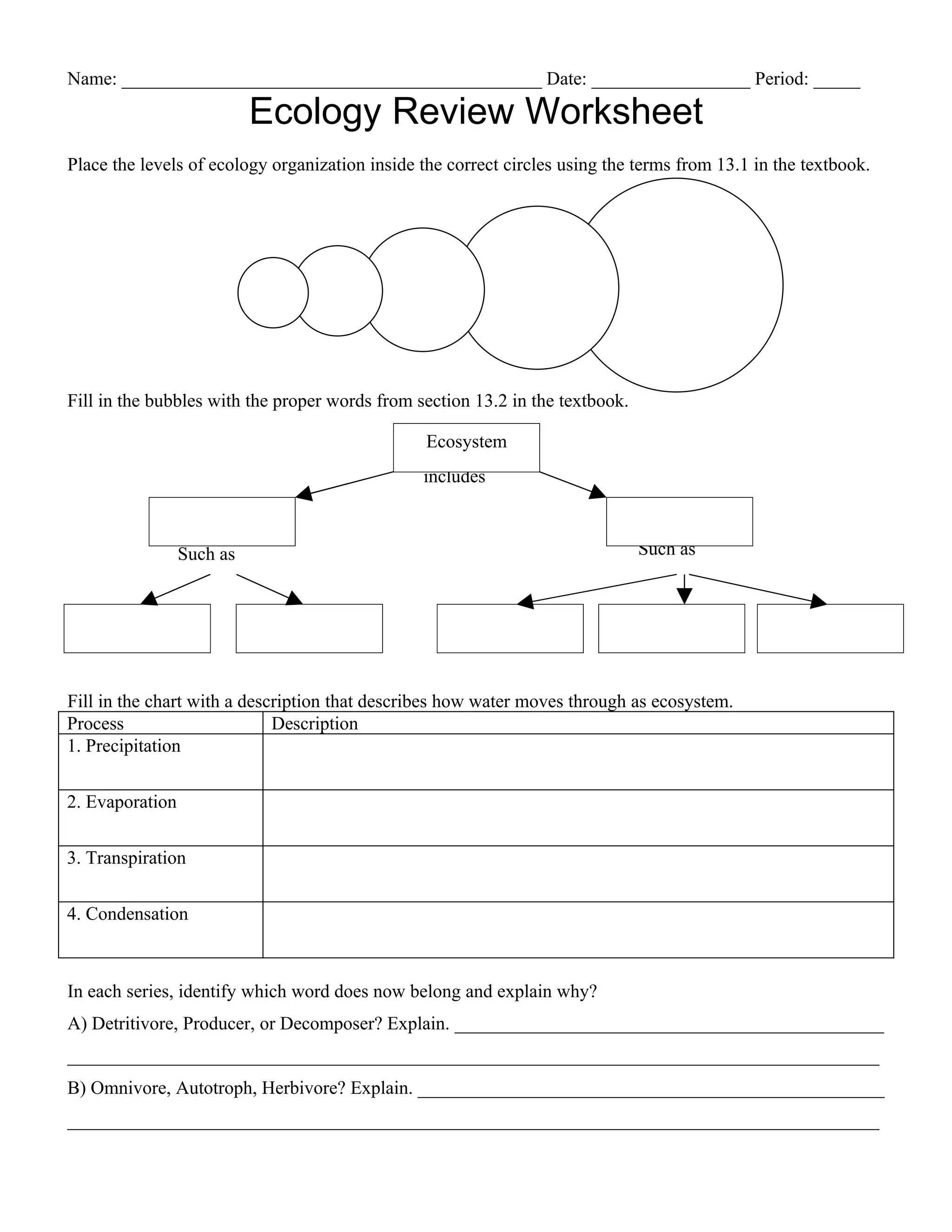Ecology exam1 | DOC