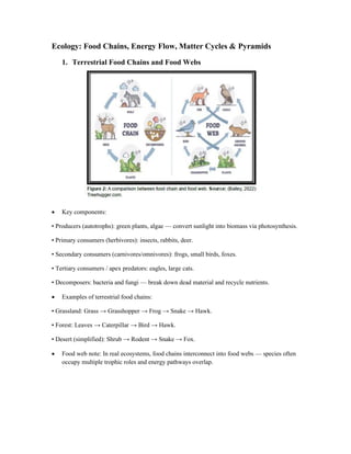 Ecology of food, or agroecology studedy note | PDF
