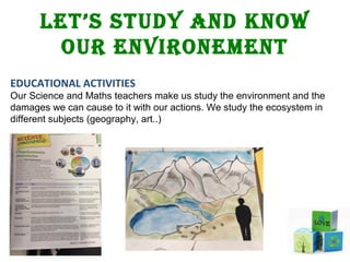 Ecology in our school | PPT