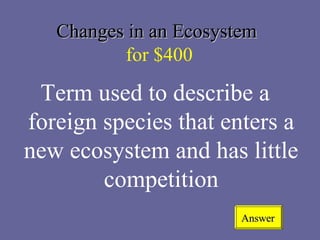 Ecology Test Review- Jeopardy | PPT