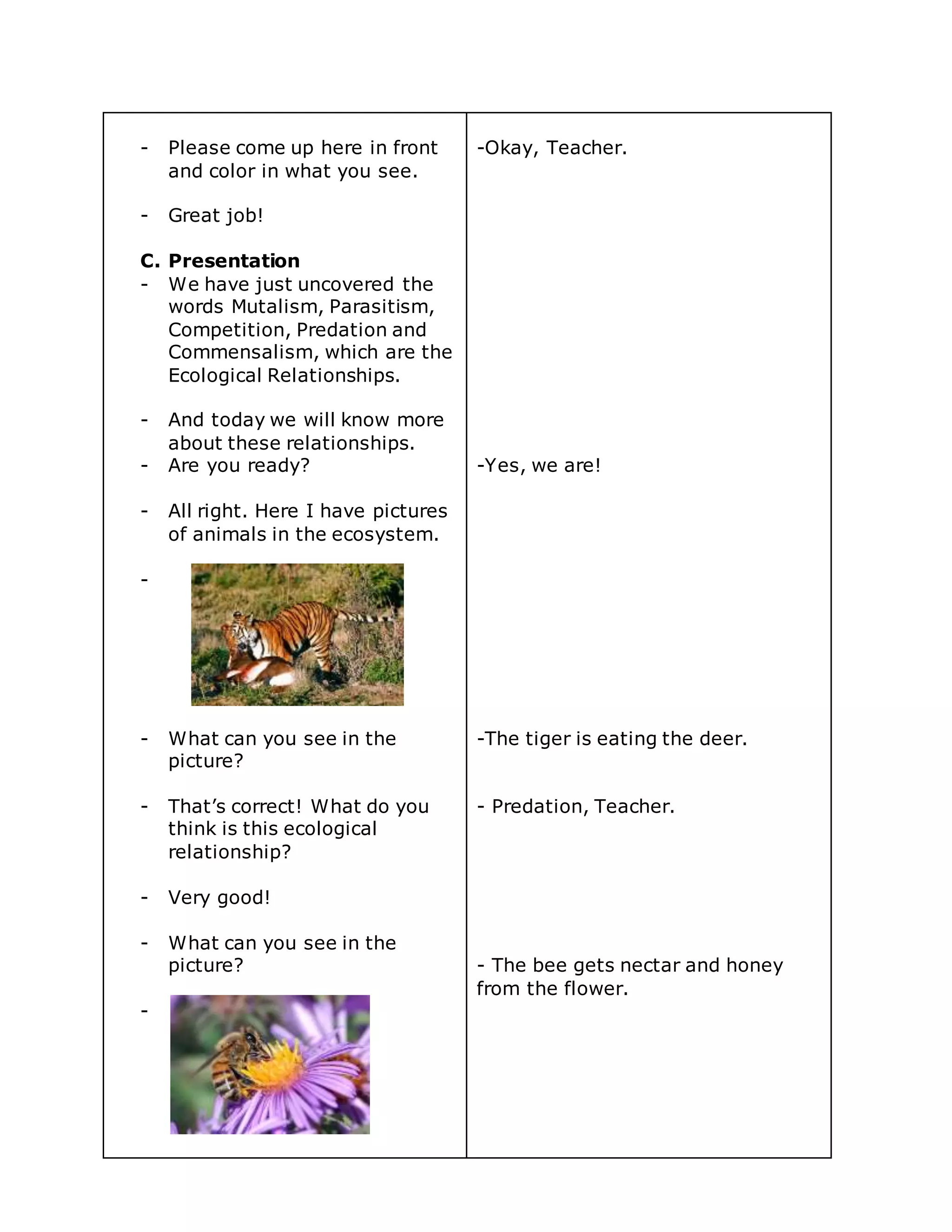 Ecology Lesson Plan | DOCX