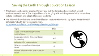 Ecology lesson plan | PPT