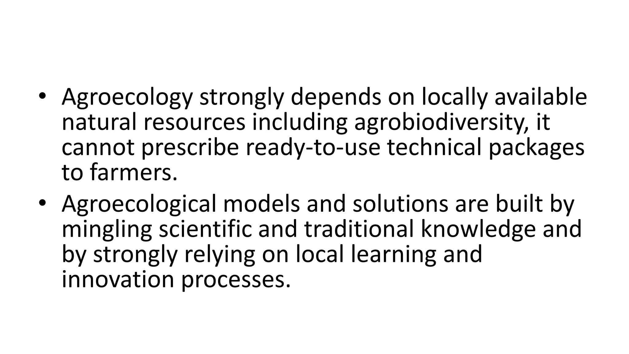 Ecology of food production | PPTX