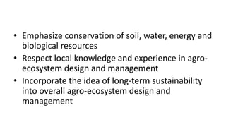Ecology of food production | PPTX