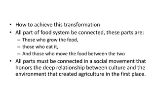 Ecology of food production | PPTX