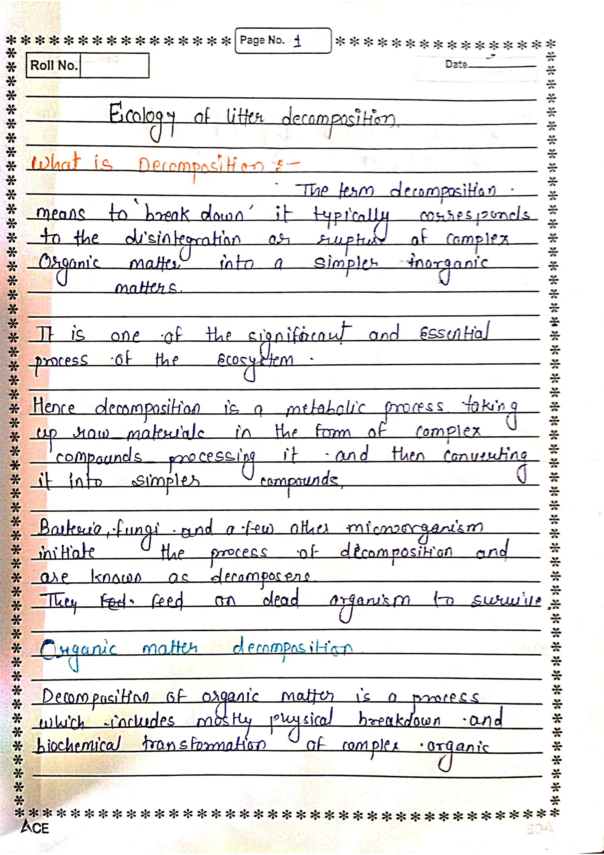 ecology of litterr decomposition (micro) | PDF