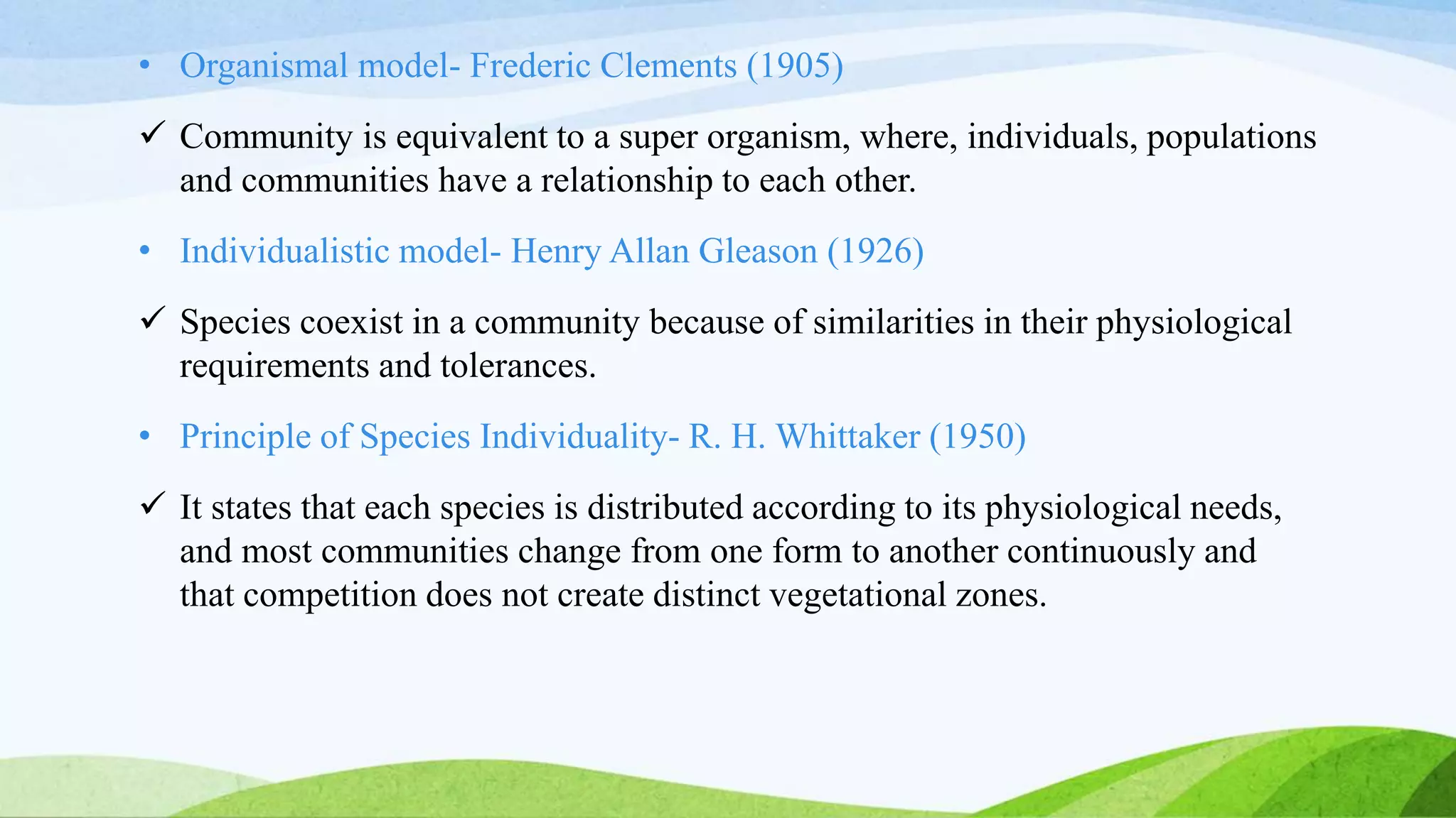 Species associations in Communities | PPTX
