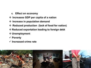 Excess growth of population | PPTX