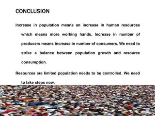 Excess growth of population | PPTX