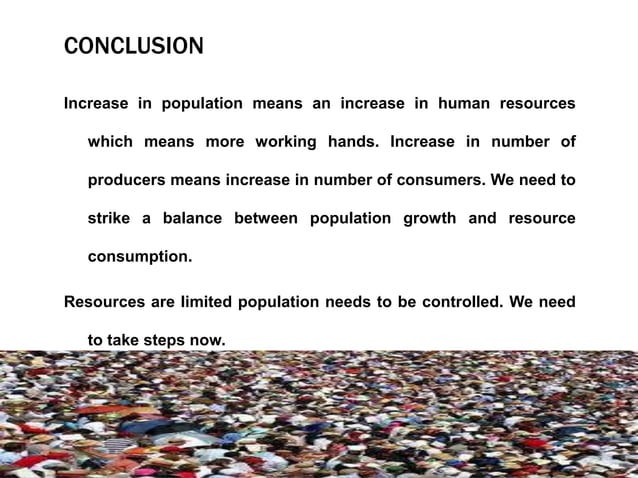 Excess growth of population | PPTX