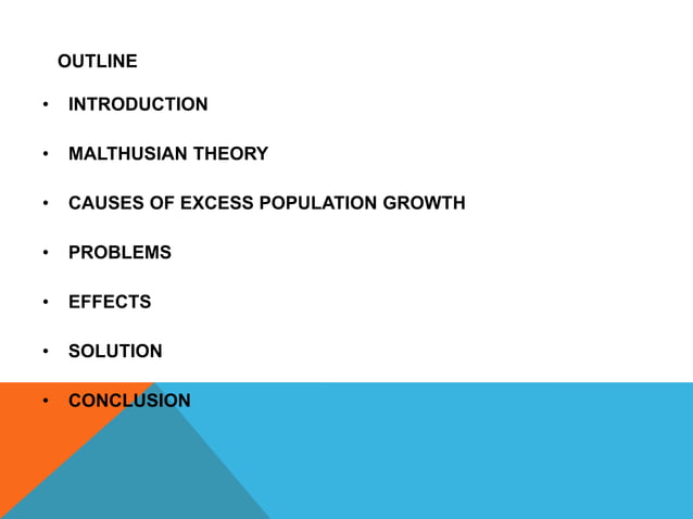Excess growth of population | PPTX