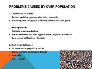 Excess growth of population | PPT