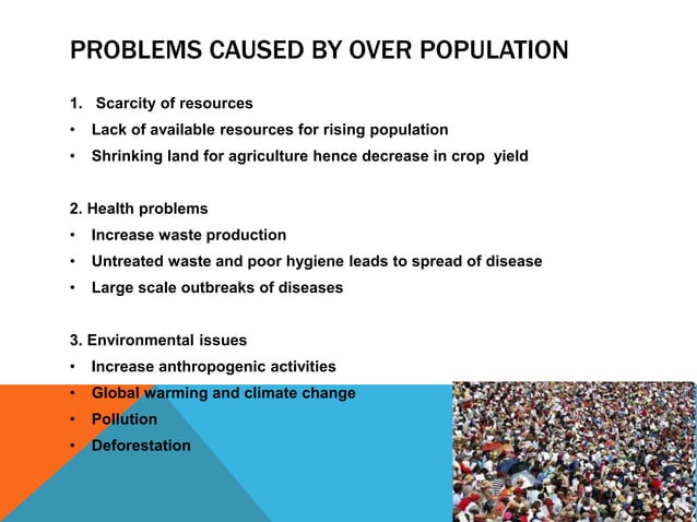 Excess growth of population | PPTX