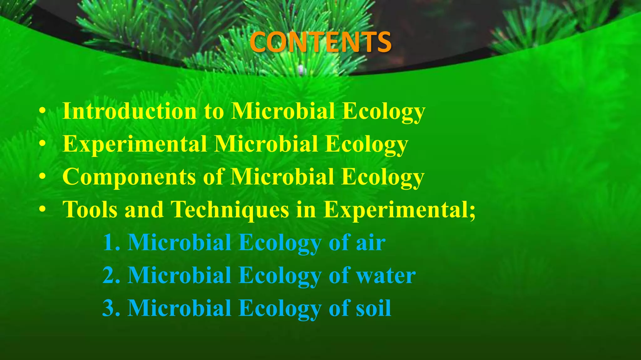 Ecology tools and techniques | PPTX
