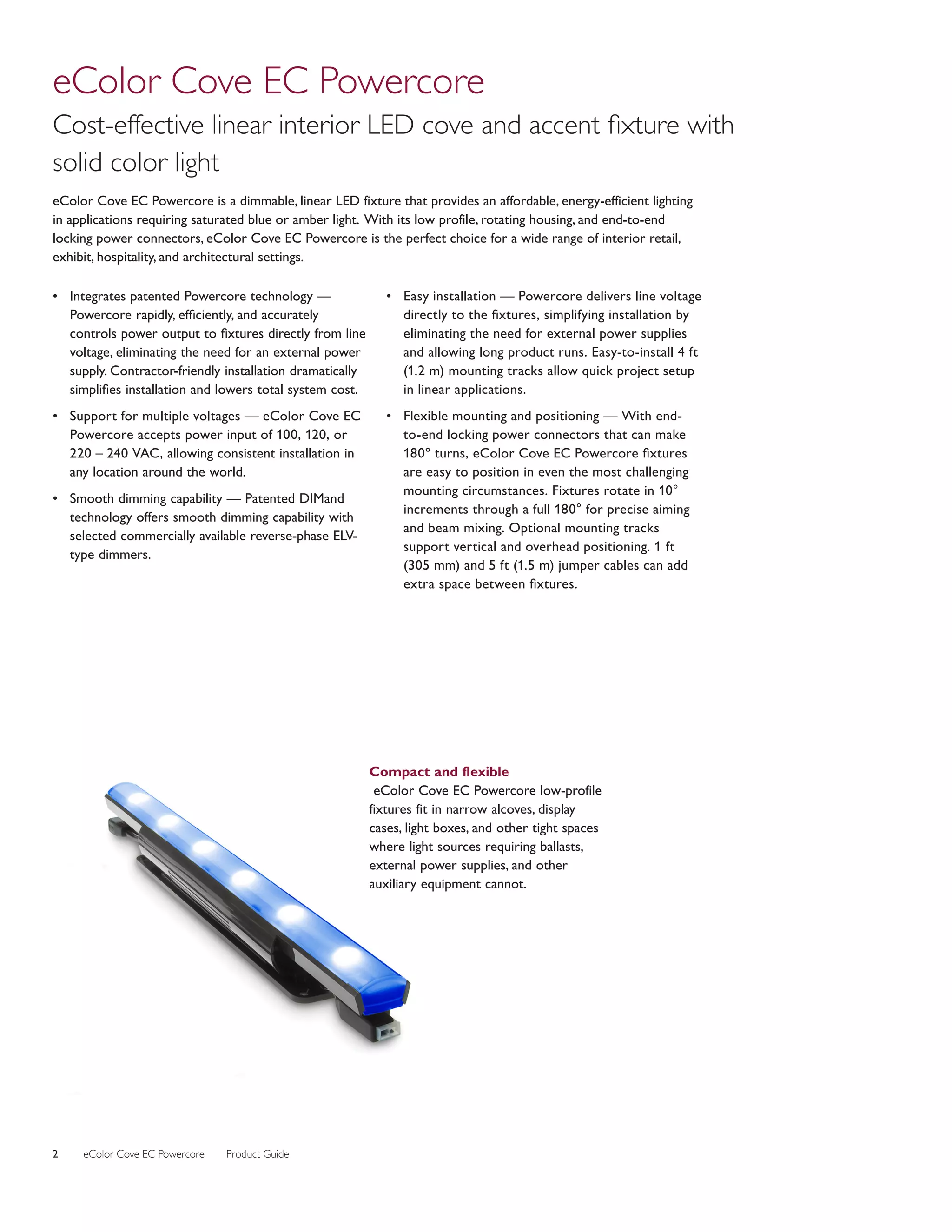 Philips eColor Cove EC Powercore Product Guide | PDF